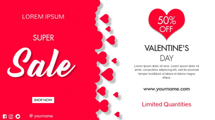 Valentine's Sales Template | PosterMyWall