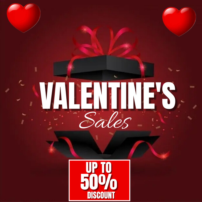 Valentine's sales Template | PosterMyWall