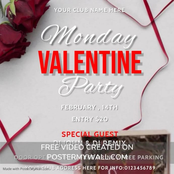 Valentine's square Template | PosterMyWall