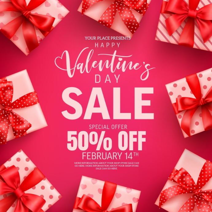 valentine's STORE SALE Event Flyer Template | PosterMyWall