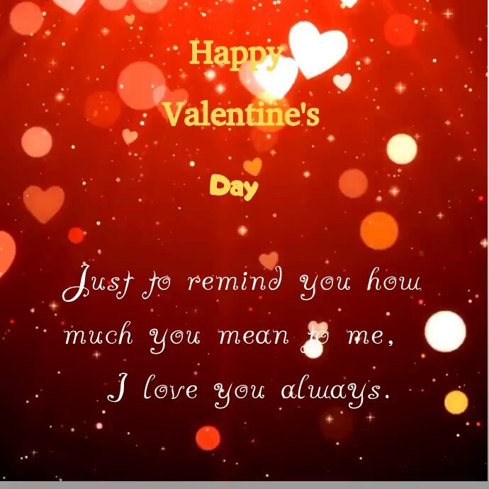 Valentine's video Template | PosterMyWall