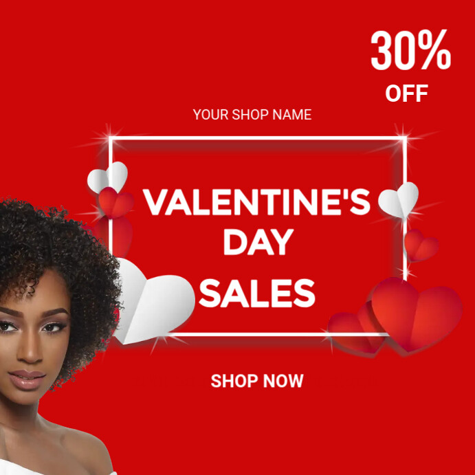 Valentine'sday sales Template | PosterMyWall
