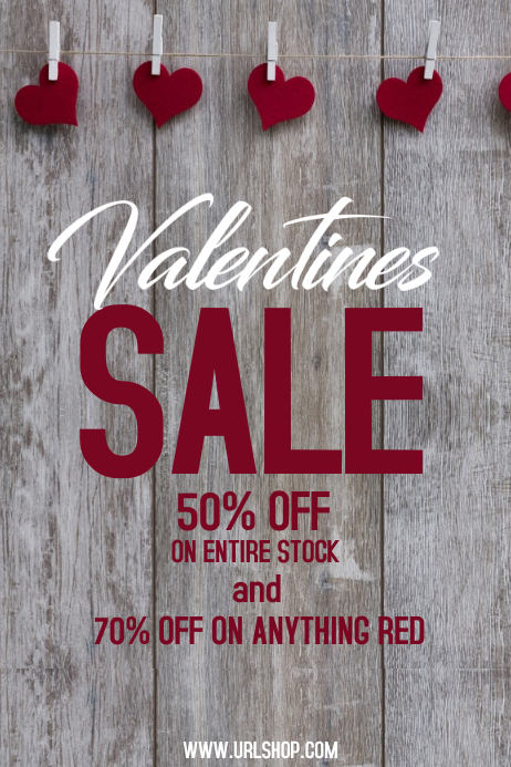 valentine poster template, valentine retail poster | PosterMyWall
