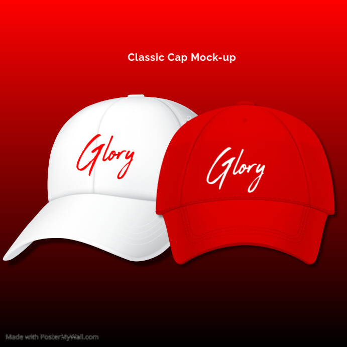 Modèle Valentine Cap Mockup Design | PosterMyWall
