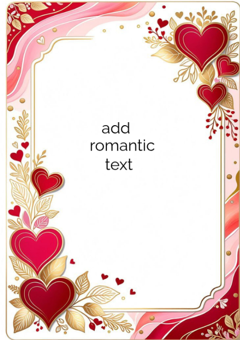 Valentine card background Template | PosterMyWall