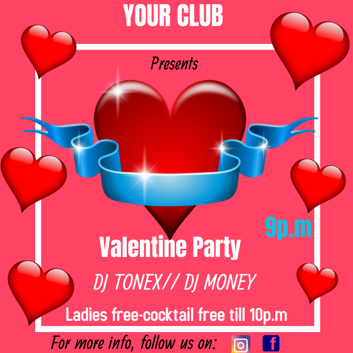 Valentine card Template | PosterMyWall