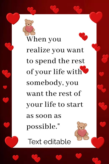 Valentine card Template | PosterMyWall