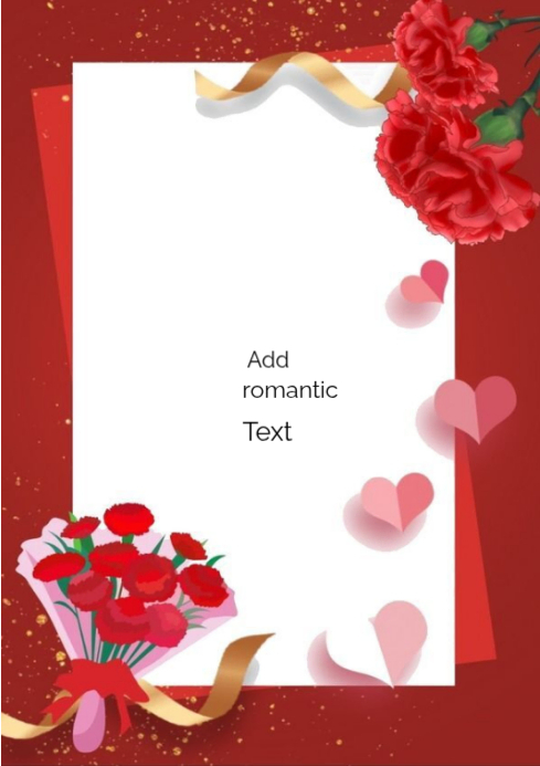 Valentine card frame Template | PosterMyWall