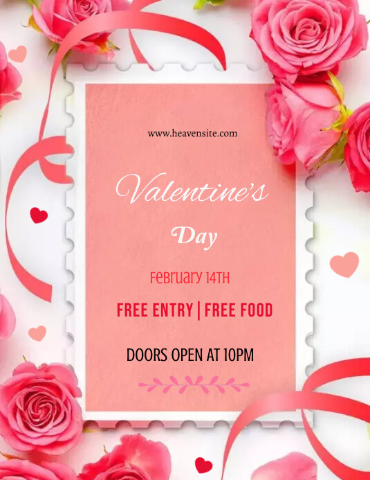 Copy of VALENTINE CARD/PARTY POSTER/14 FEBRUARY | PosterMyWall