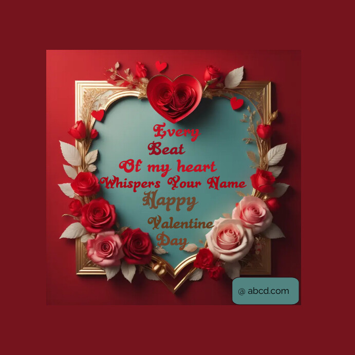 Valentine CARD TEMPLATE | PosterMyWall