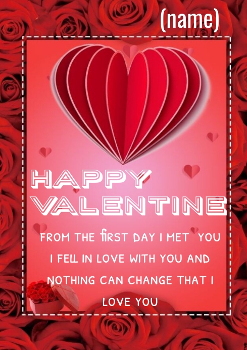 Valentine cards Template | PosterMyWall