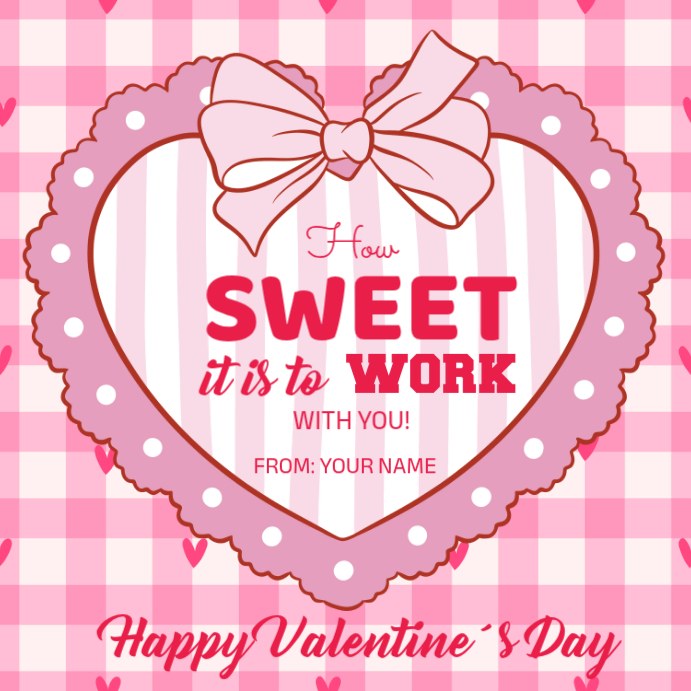 Valentine Coworker Gift Tags Template | PosterMyWall