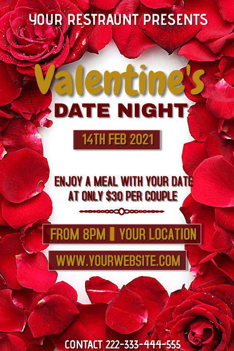 Valentine date night Template | PosterMyWall