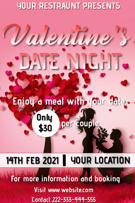 Valentine date night Template | PosterMyWall