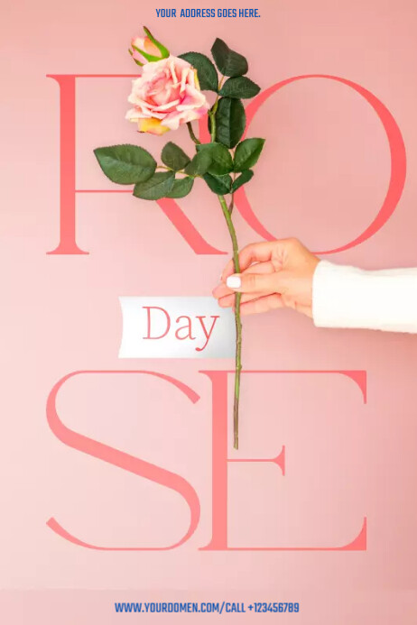 Copy of HAPPY ROSE DAY | PosterMyWall