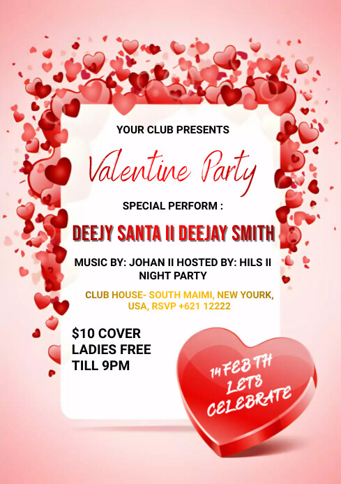 Valentine Day Template | PosterMyWall