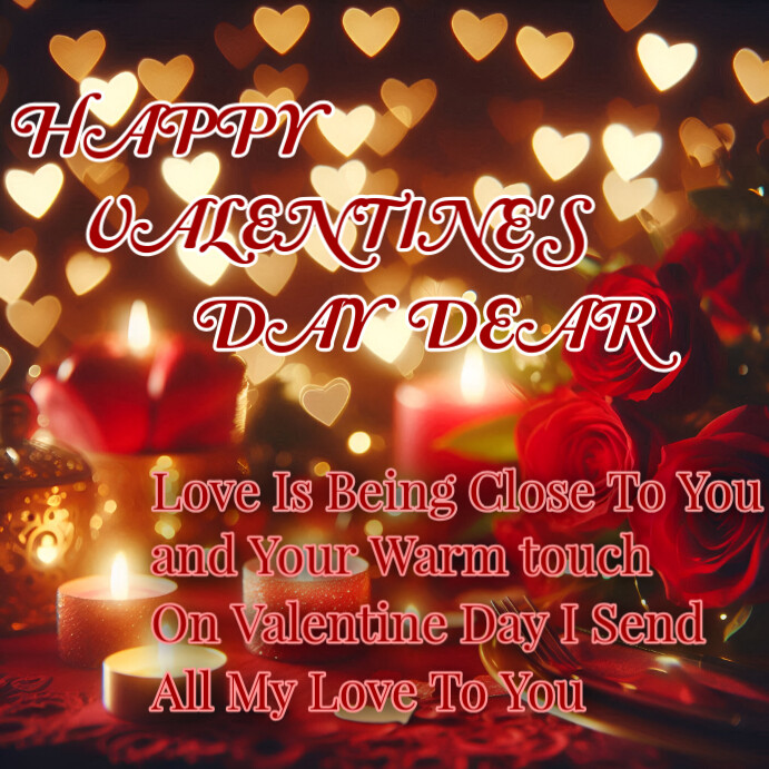 Valentine day e-card & romantic quotation Template | PosterMyWall