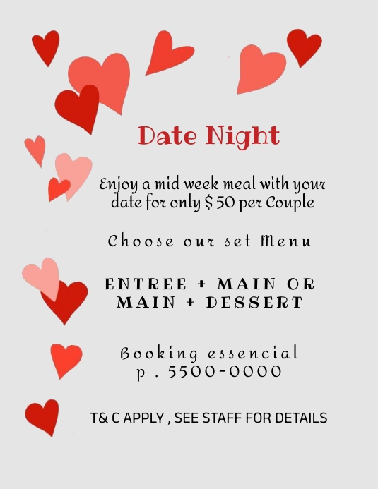 VALENTINE DAY FLYER Template | PosterMyWall