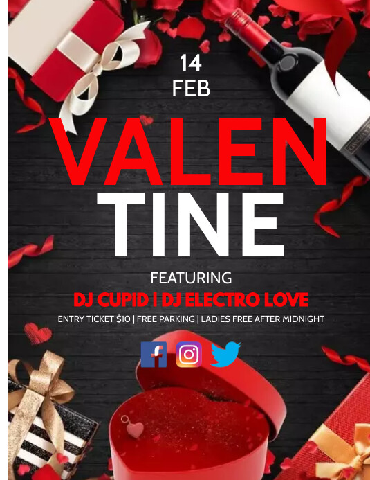 Valentine day flyer templates | PosterMyWall