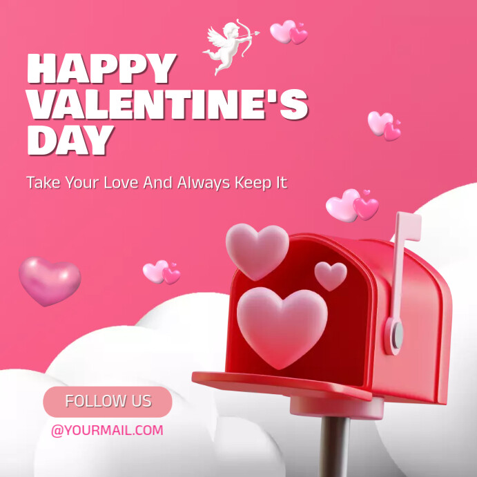VALENTINE DAY GREETING Template | PosterMyWall