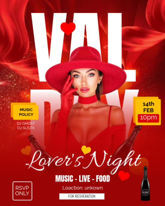 Copy of Valentine Day night party | PosterMyWall