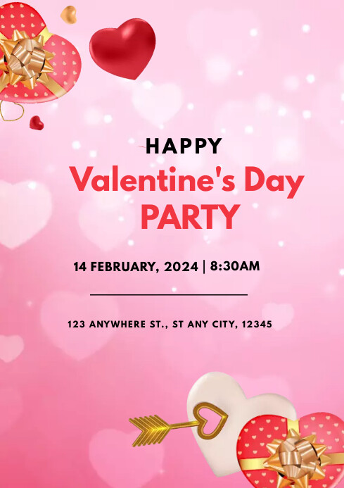 Valentine Day Party Template | PosterMyWall
