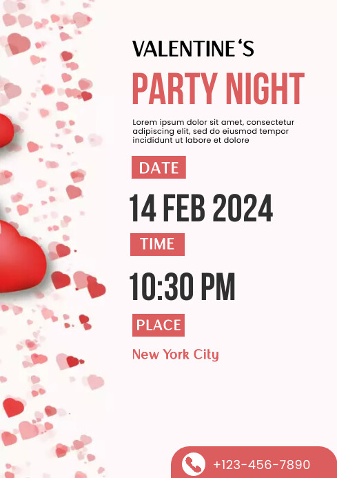 Valentine Day Party Template | PosterMyWall