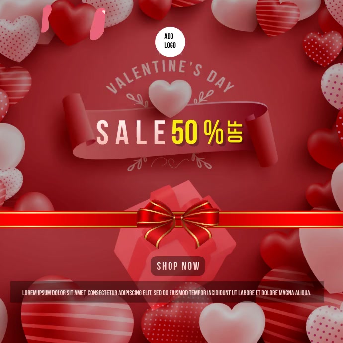 valentine day sale instagram Template | PosterMyWall