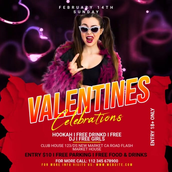 Valentine Day Social Media Post Template | PosterMyWall