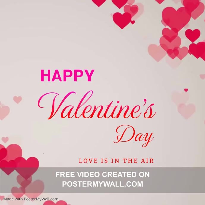 Valentine day template video | PosterMyWall