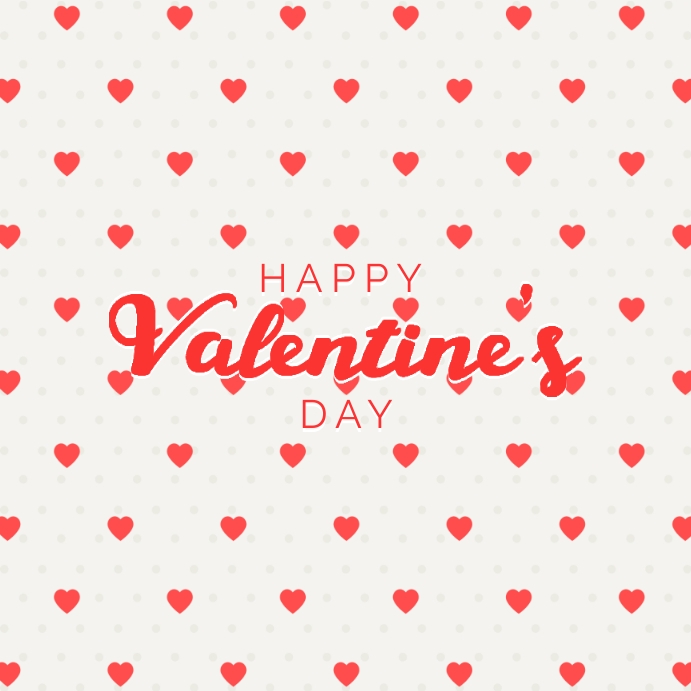 Valentine design with heart background Template | PosterMyWall