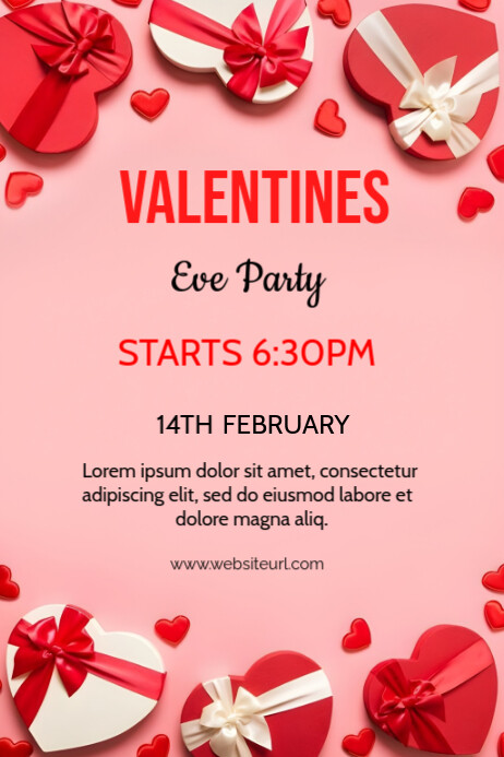 Valentine Eve Party Post Poster Template | PosterMyWall