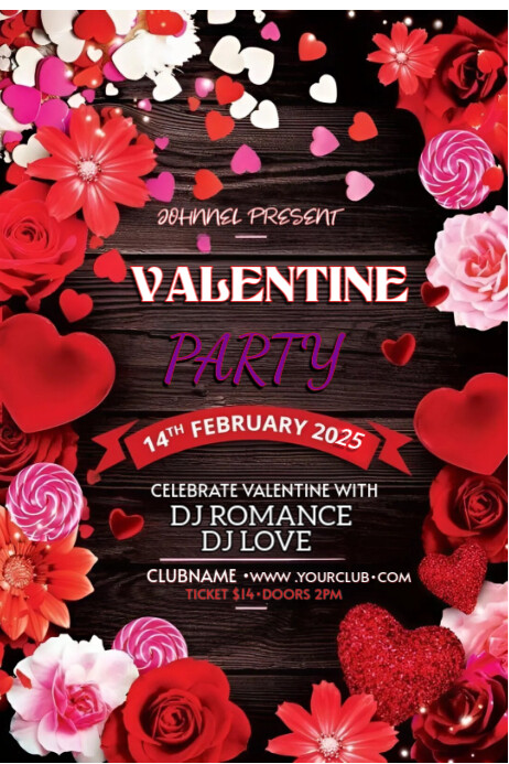 Plantilla de Valentine eve template | PosterMyWall
