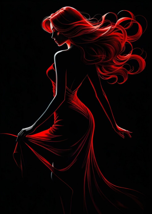 Valentine floral female template | PosterMyWall