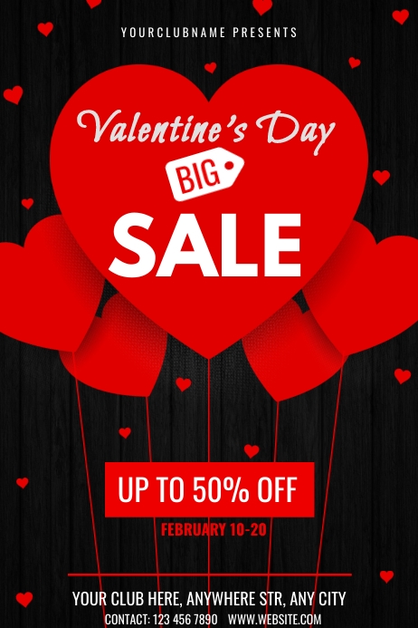 valentine flyer Template | PosterMyWall