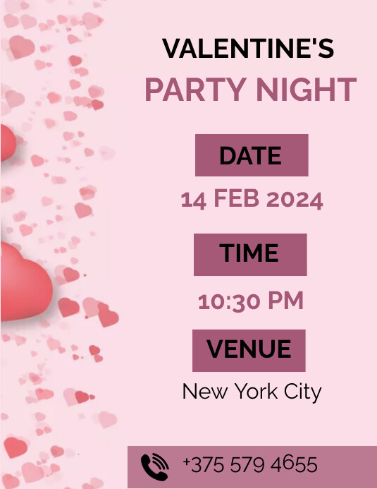 Valentine Flyers Template | PosterMyWall