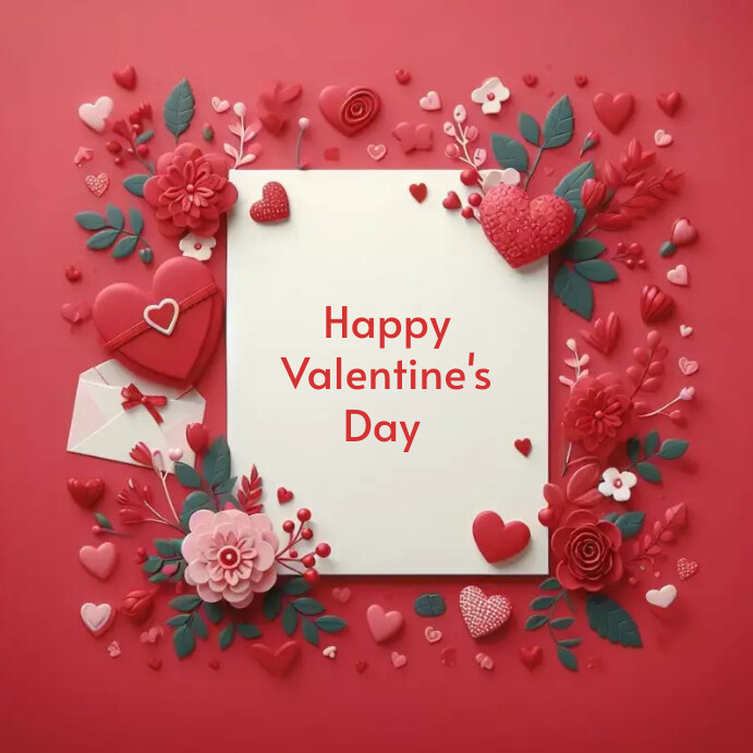 Valentine greeting card background template d | PosterMyWall