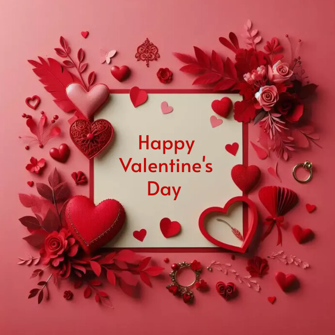 Valentine greeting card background template d | PosterMyWall