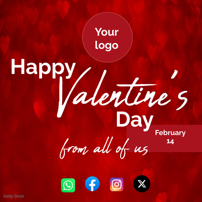Valentine Instagram post template | PosterMyWall