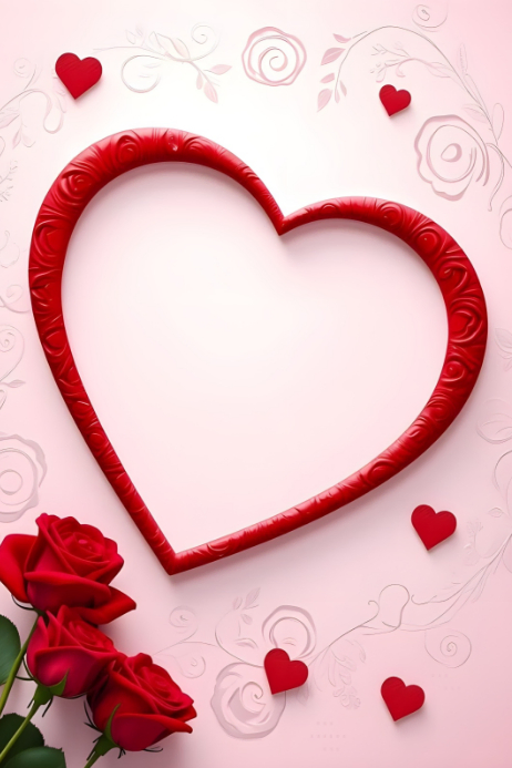 Valentine Love Invite Poster design Template | PosterMyWall