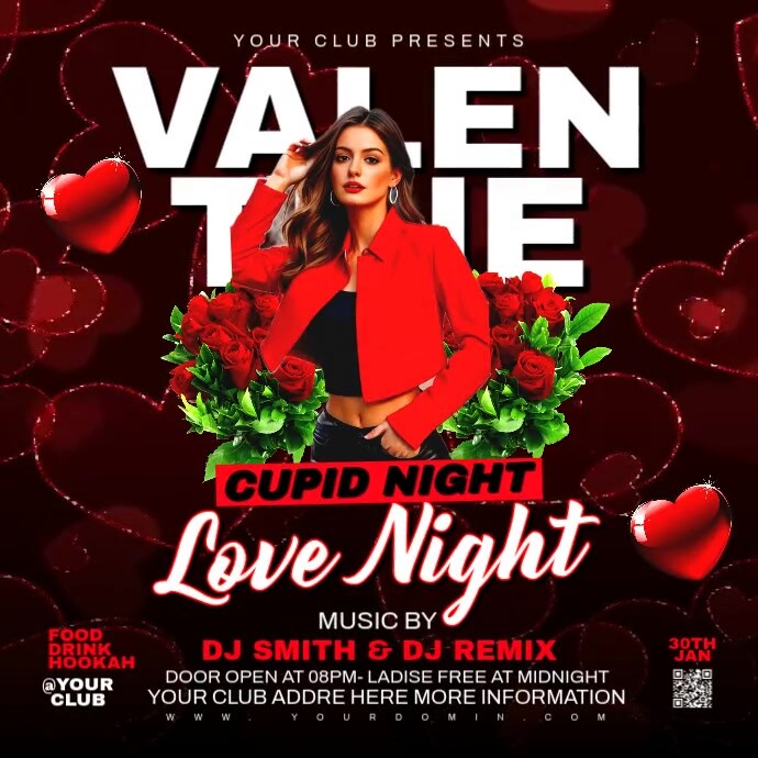 Valentine love night Template | PosterMyWall