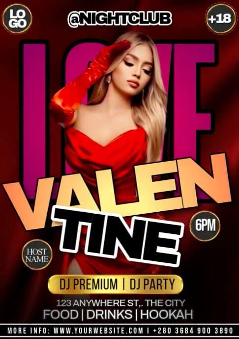 Valentine Night Party Template | PosterMyWall