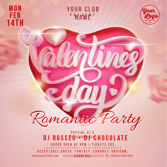Copy of Valentine Night party Social Media Post | PosterMyWall