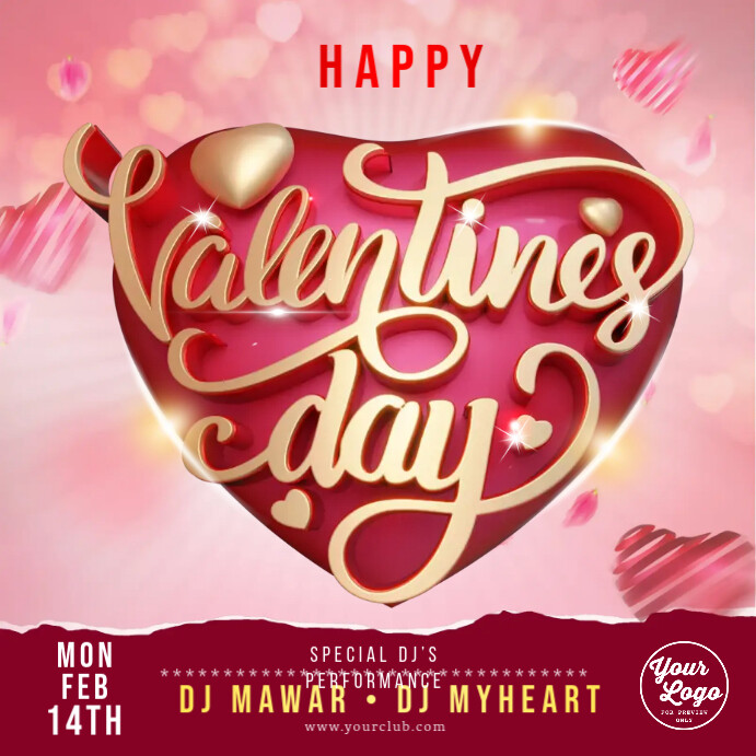 Copy of Valentine Night party Social Media Post | PosterMyWall