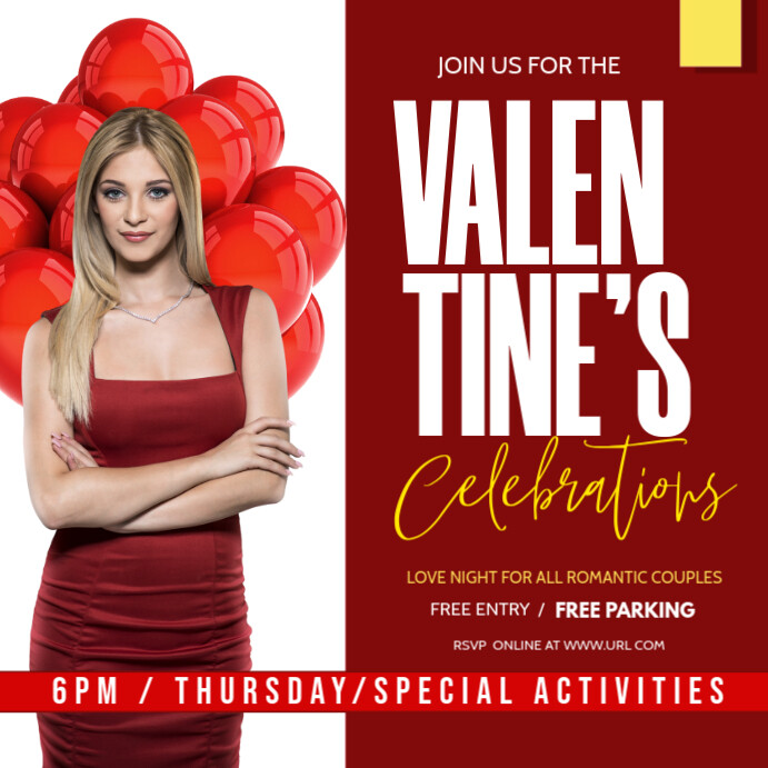 Copy of Valentine party post | PosterMyWall