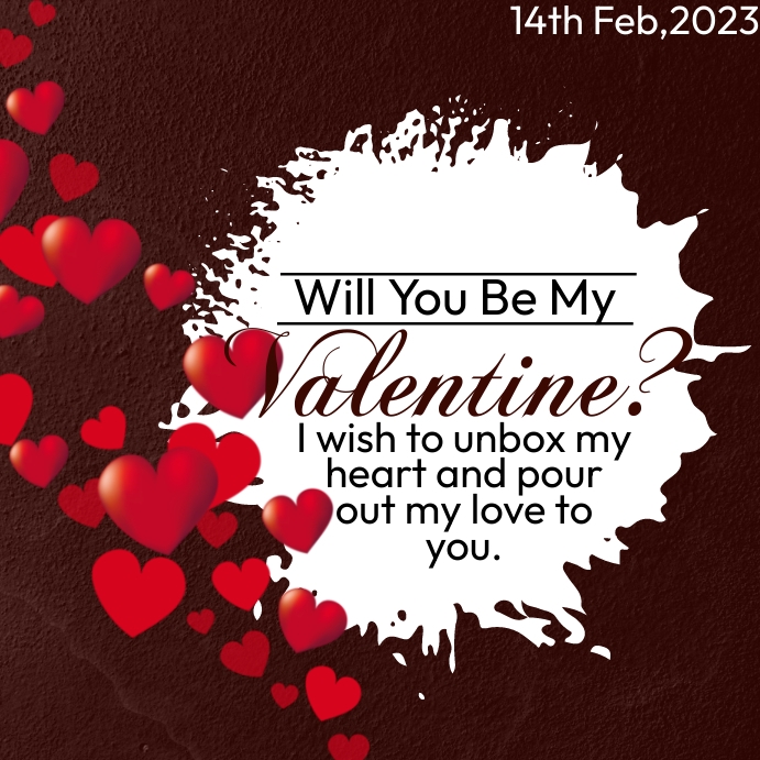 valentine poster Template | PosterMyWall