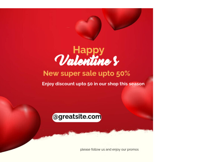 Valentine promo Template | PosterMyWall