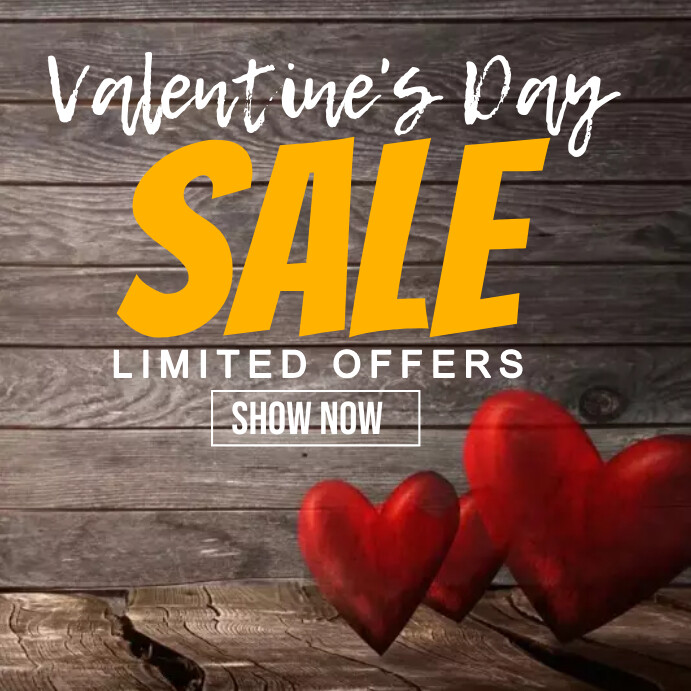 Valentine retail Template | PosterMyWall