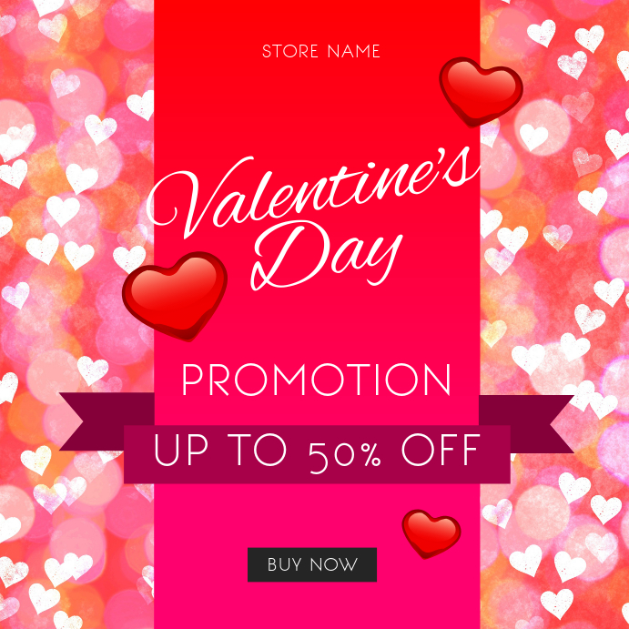 Valentine's Day Promotion Template | PosterMyWall