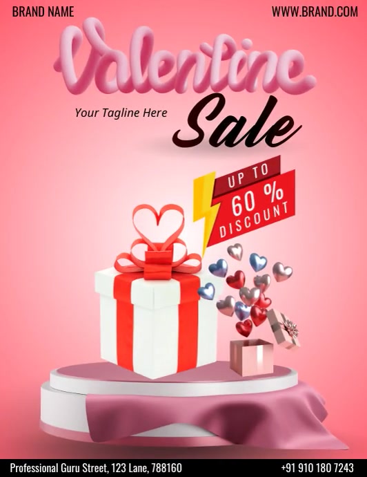 valentine sale advertisement online Template | PosterMyWall